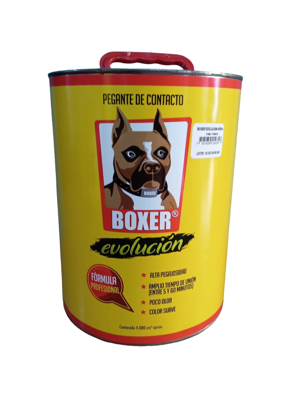 PEGANTE AMARILLO BOXER EVOLUTION GALON X 4000 ML - ItalPlast Cali