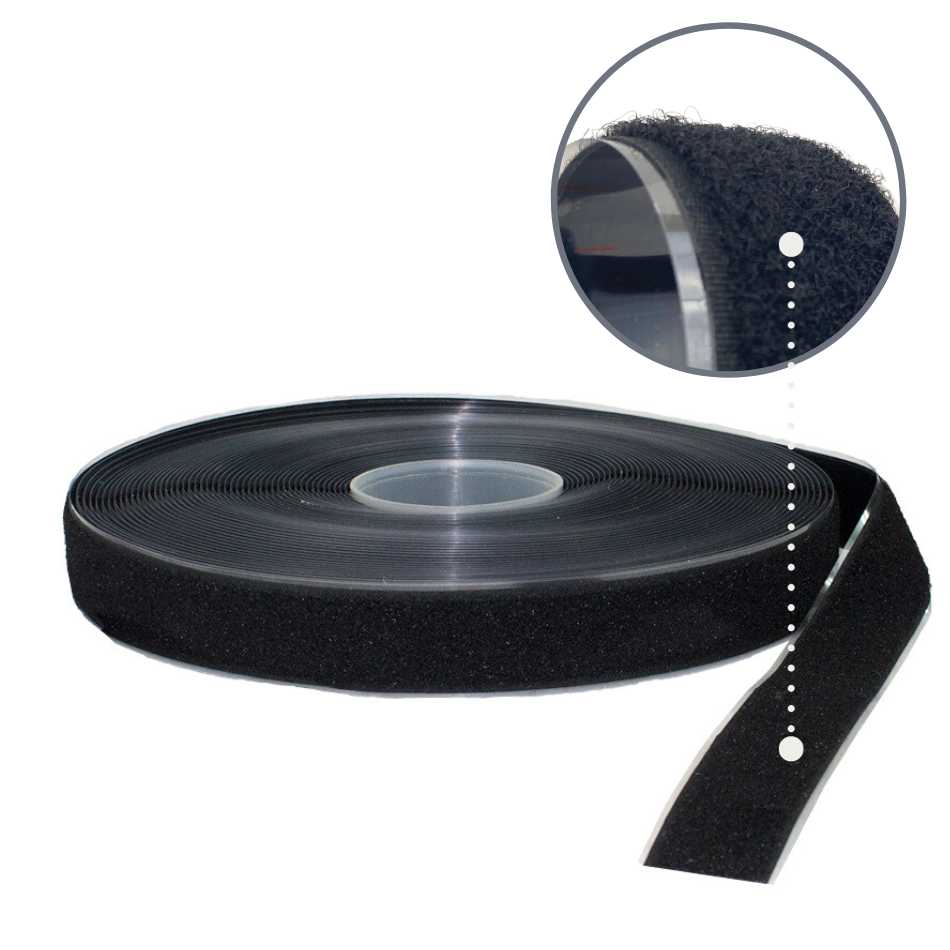 VELCRO NEGRO 1'' (25MM) X METRO - ItalPlast Cali